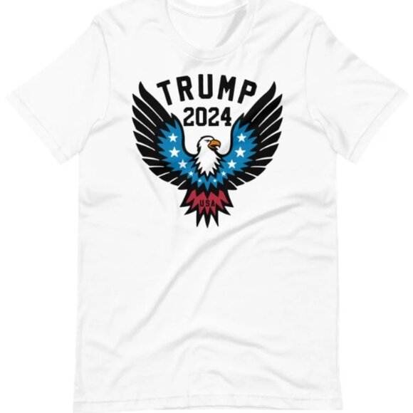 Gildan | Shirts | Donald Trump 224 Patriotic Eagle White Tshirt | Poshmark